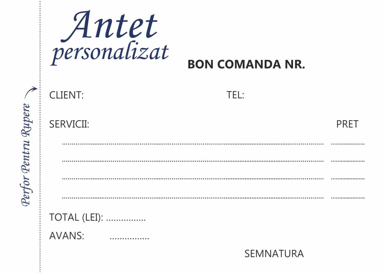 BON DE COMANDA PERSONALIZAT - EUROPAPER BRASOV