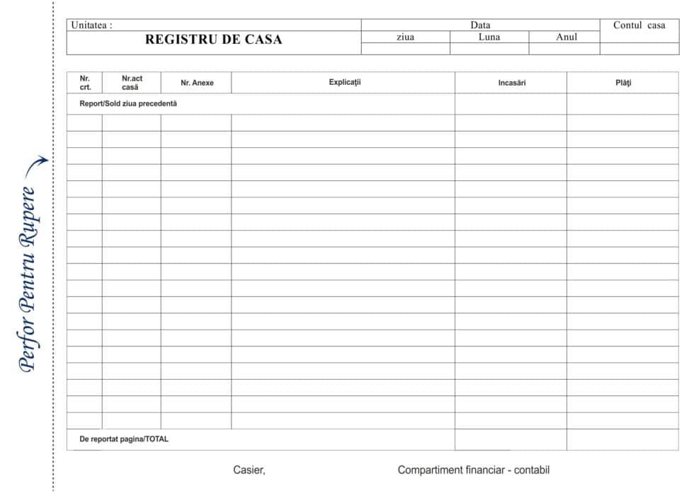 REGISTRU DE CASA PERSONALIZAT - EUROPAPER BRASOV
