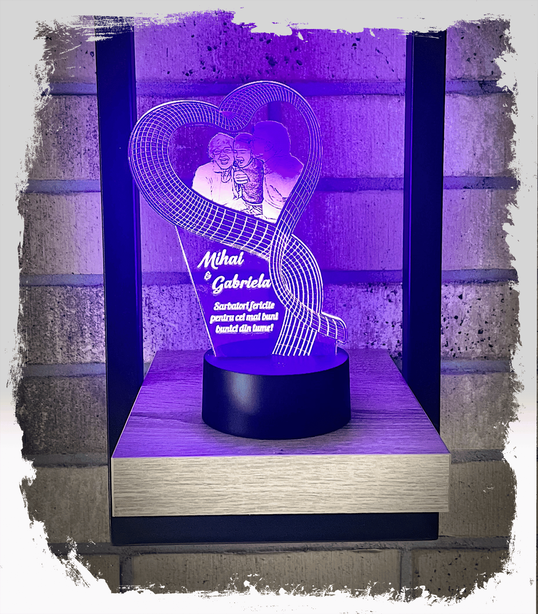 lampa led 3d personalizata - Euro Paper